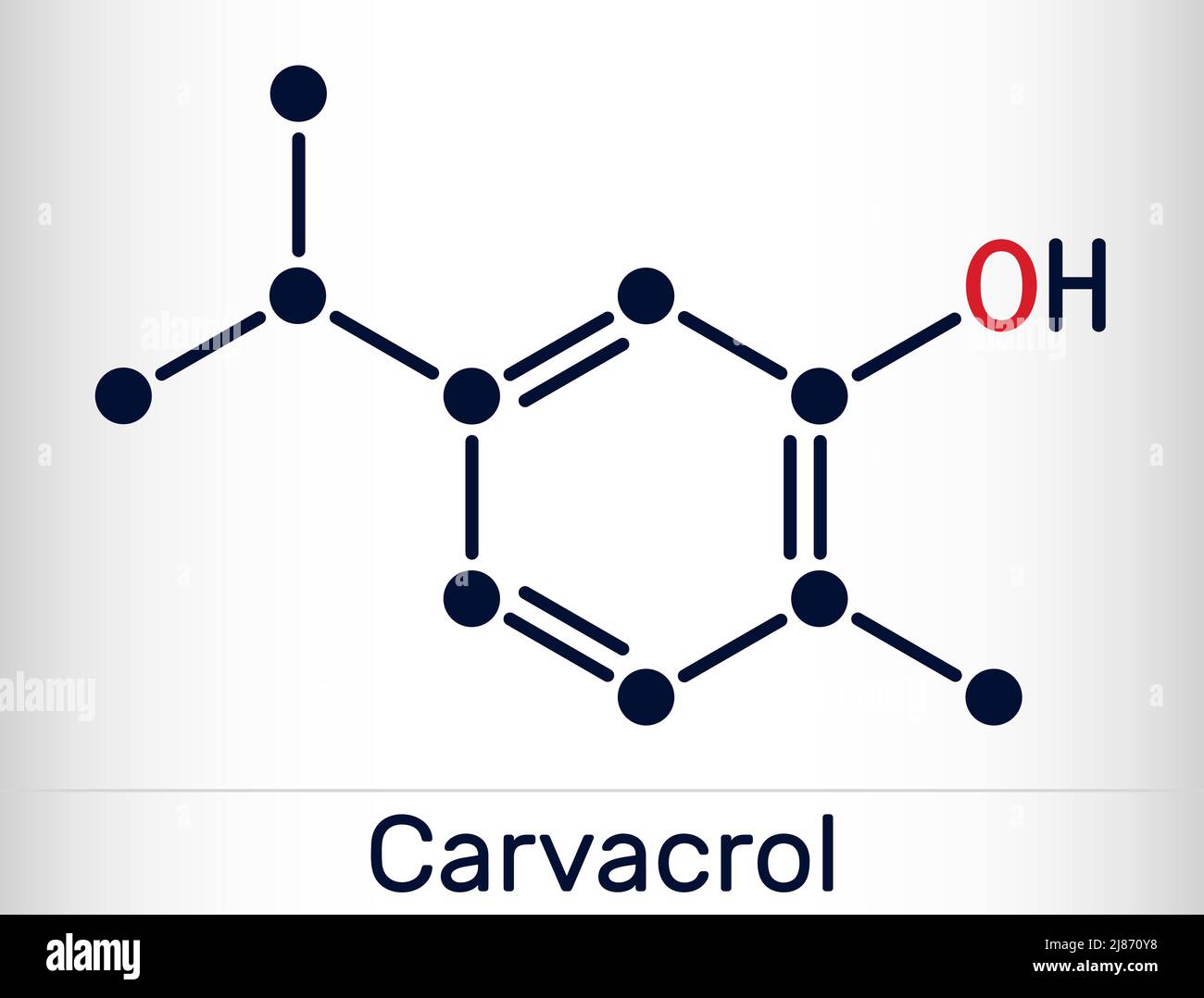 Carvacrol molecule Stock Vector Images - Alamy