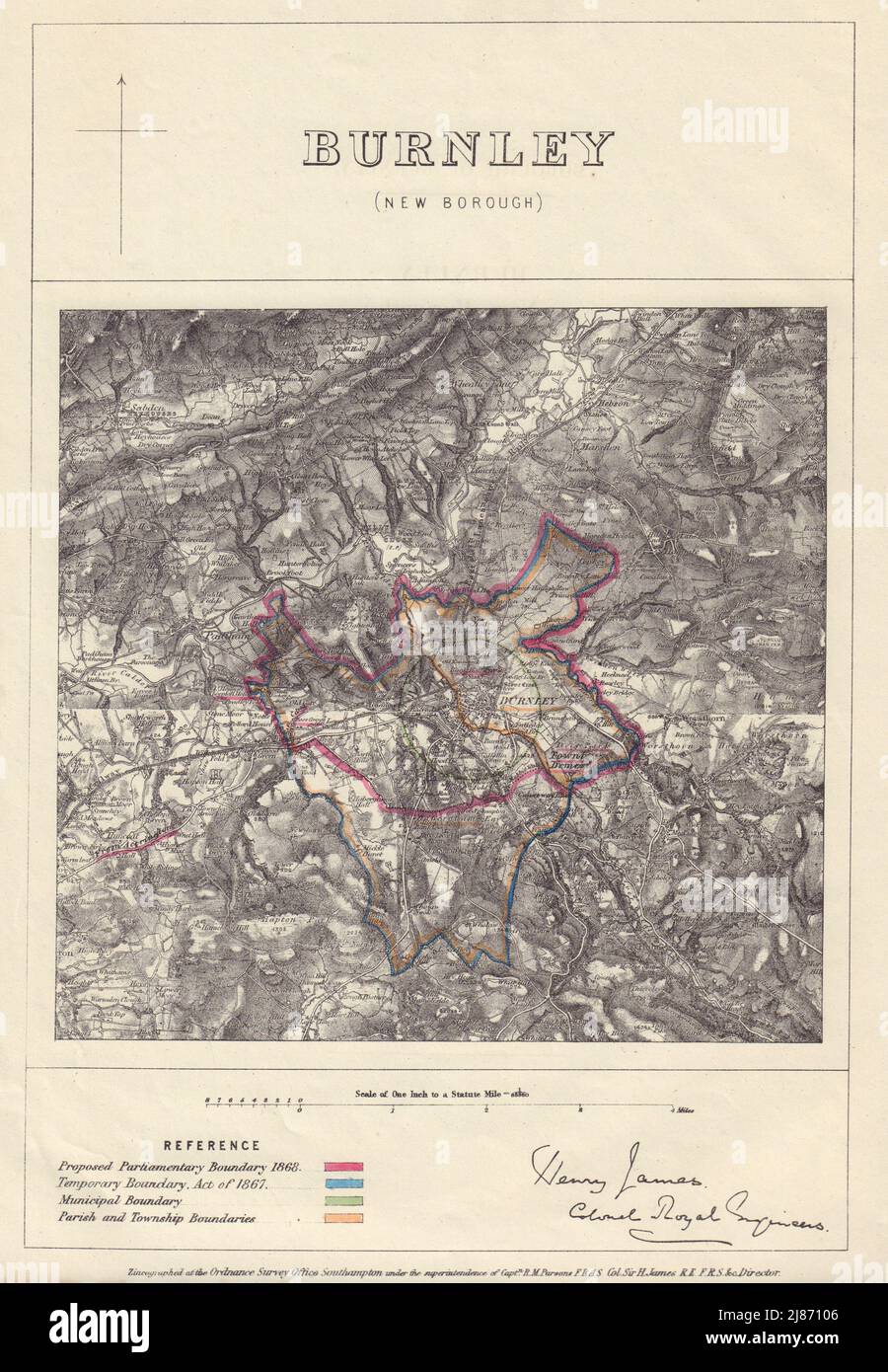 Map of burnley hi-res stock photography and images - Alamy