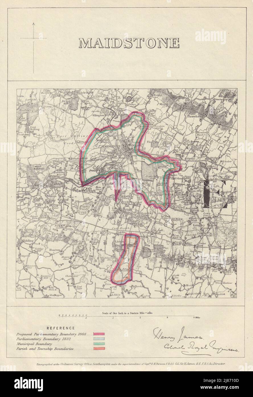 Map maidstone hi-res stock photography and images - Alamy