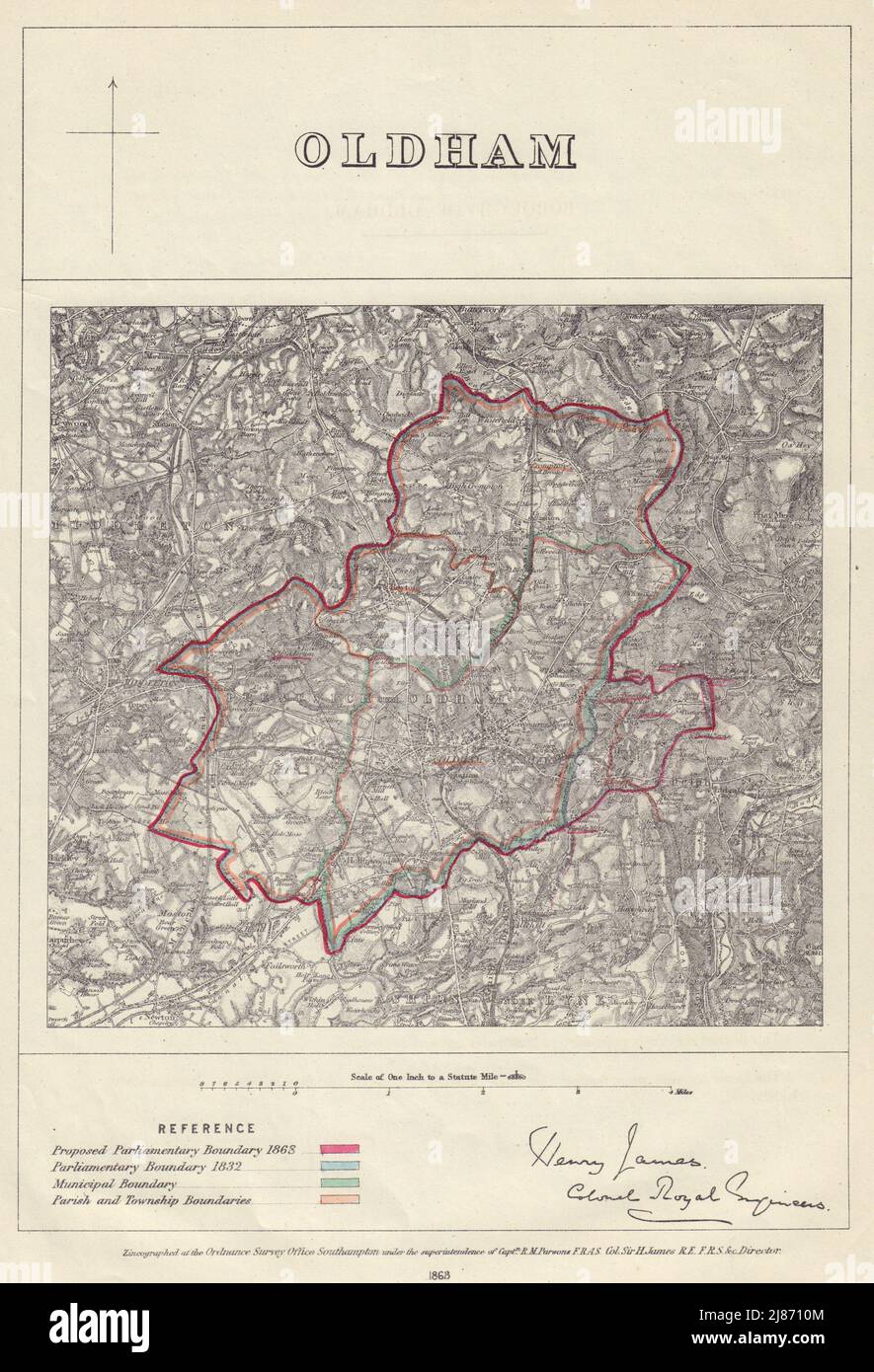 Map of oldham hi-res stock photography and images - Alamy