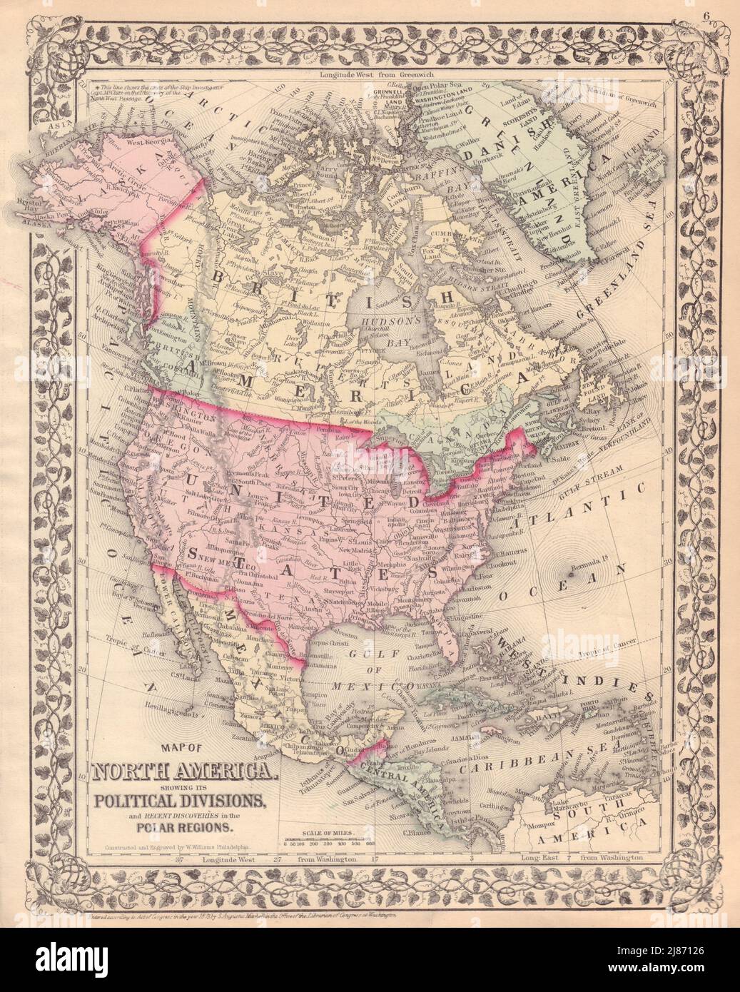 America political map hi-res stock photography and images - Alamy