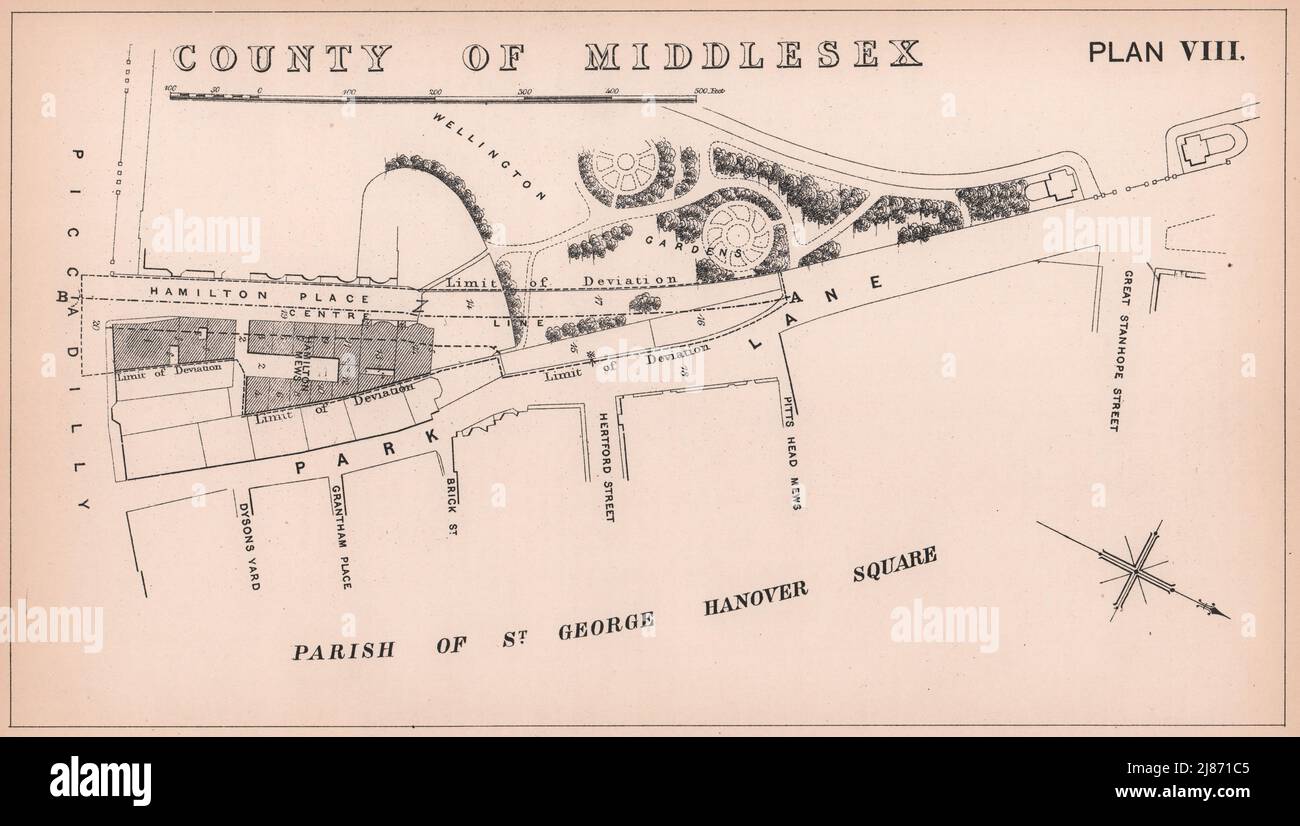 Old map of hamilton hi-res stock photography and images - Alamy
