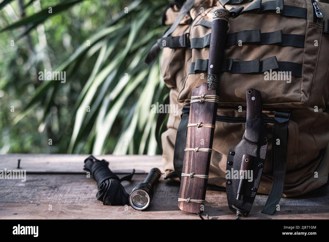 Survival kit trekking hi-res stock photography and images - Alamy