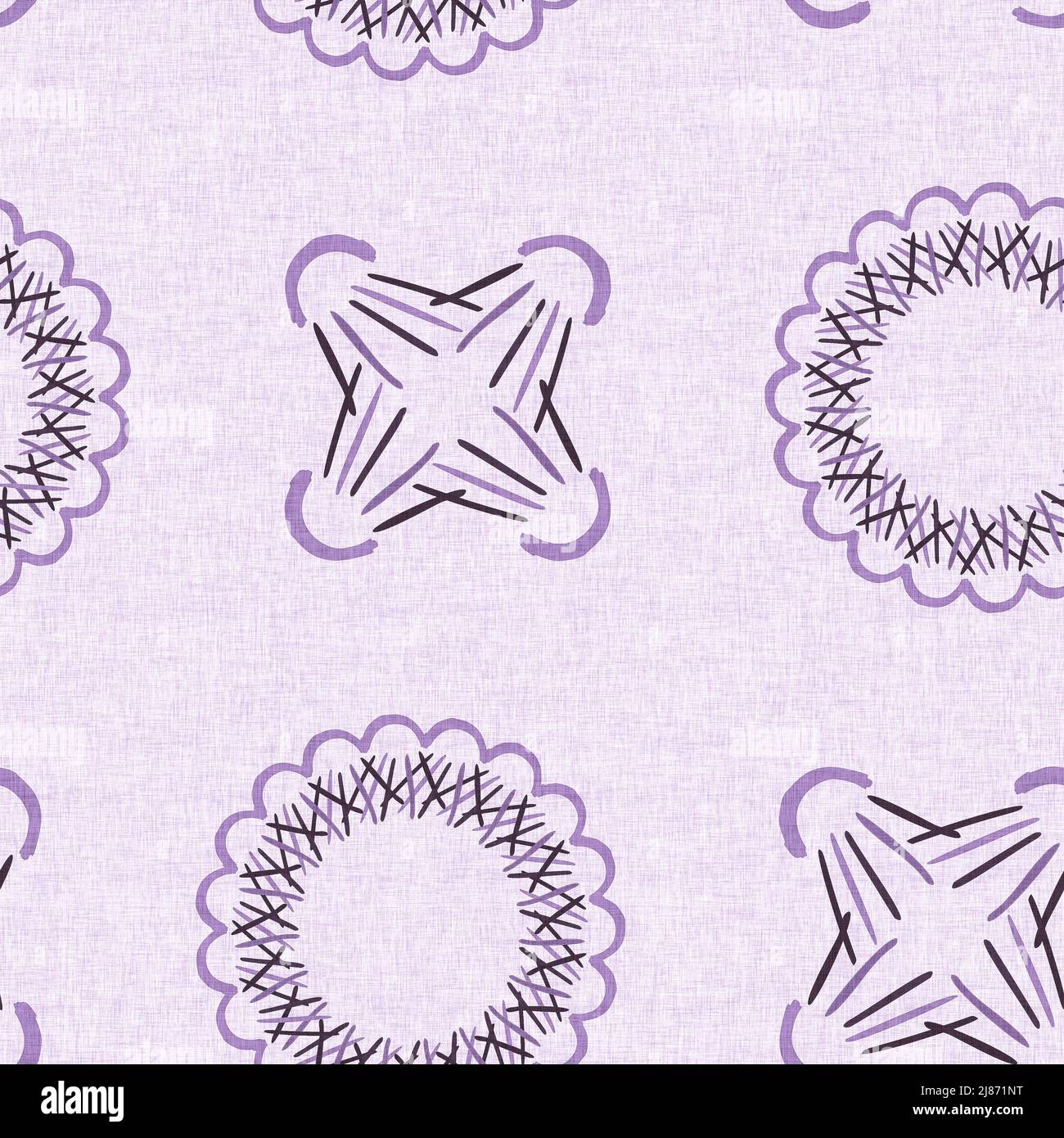 Gender neutral doodle shape seamless raster purple background. Simple ...