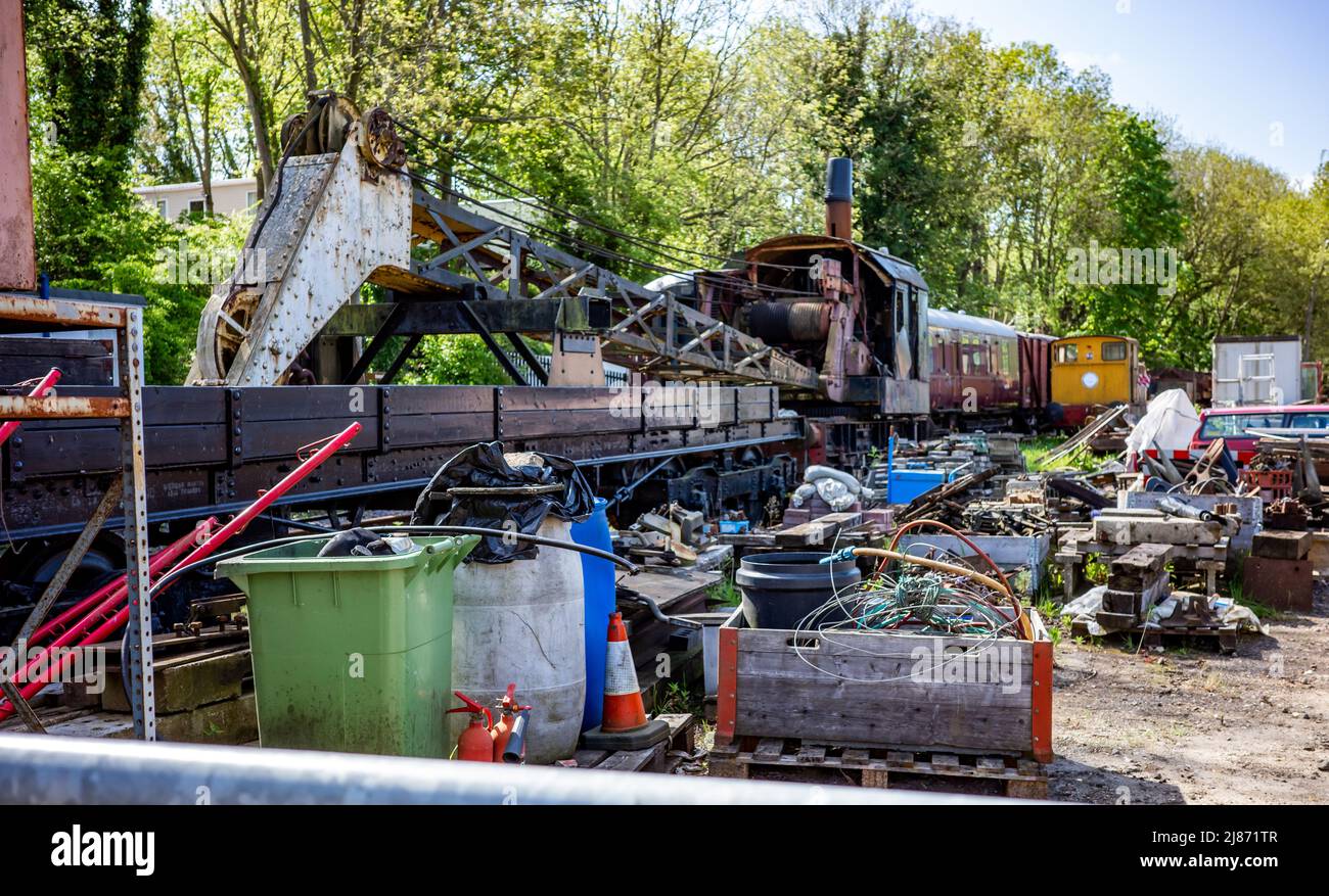 Scrap railway carriages hi-res stock photography and images - Alamy