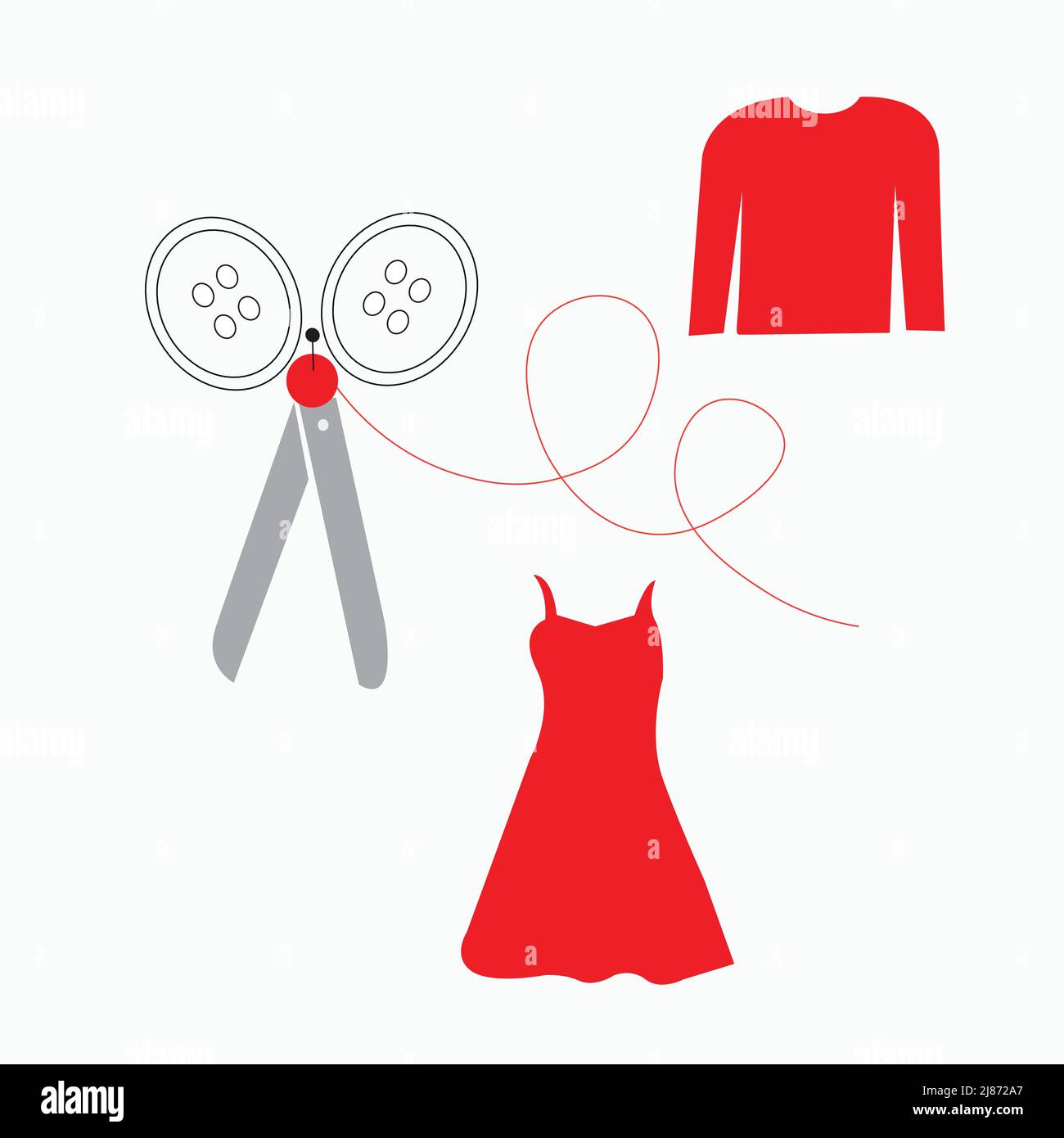 Blouse buttons Cut Out Stock Images & Pictures - Alamy