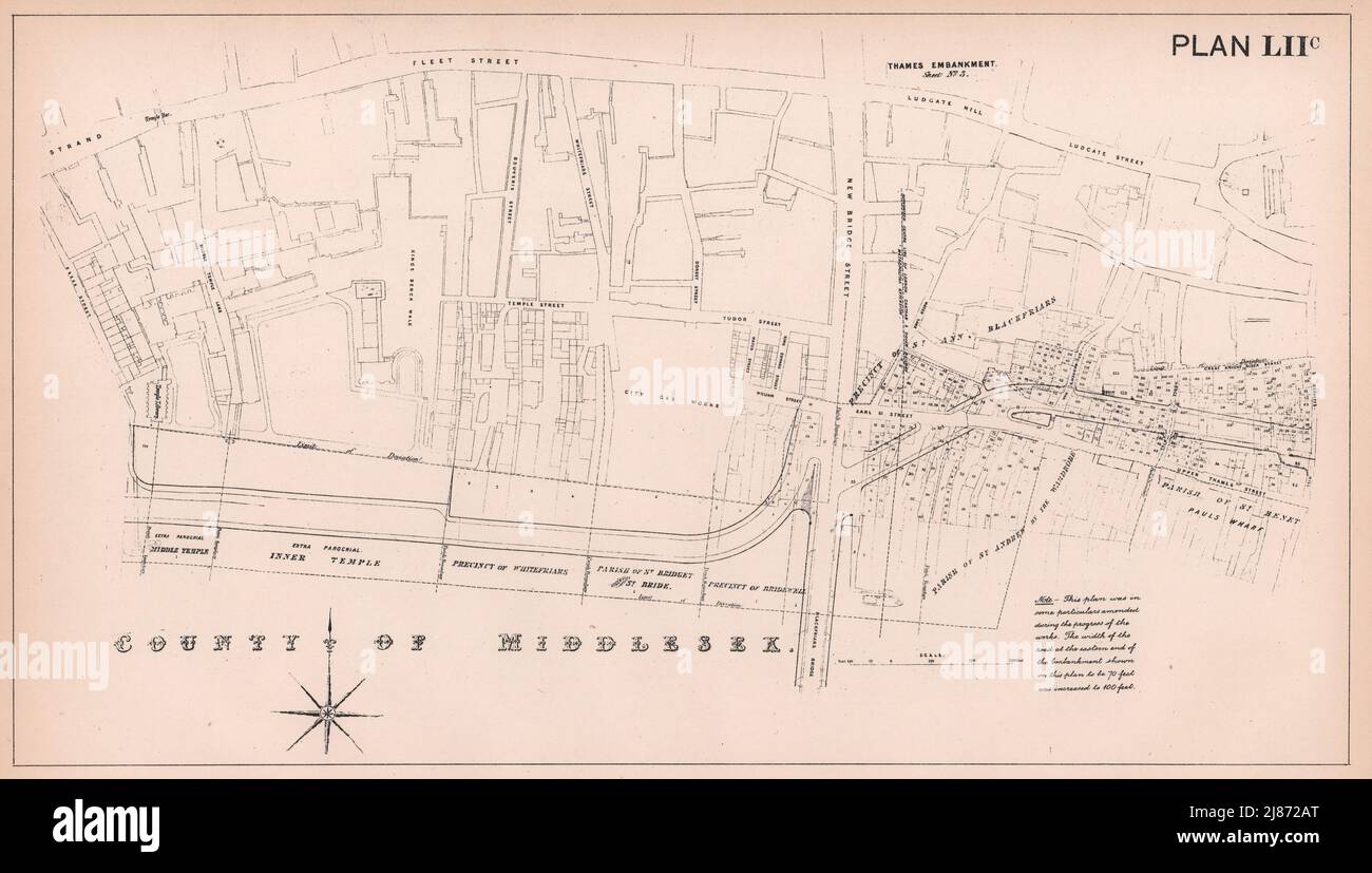 Victoria embankment london map hi-res stock photography and images - Alamy