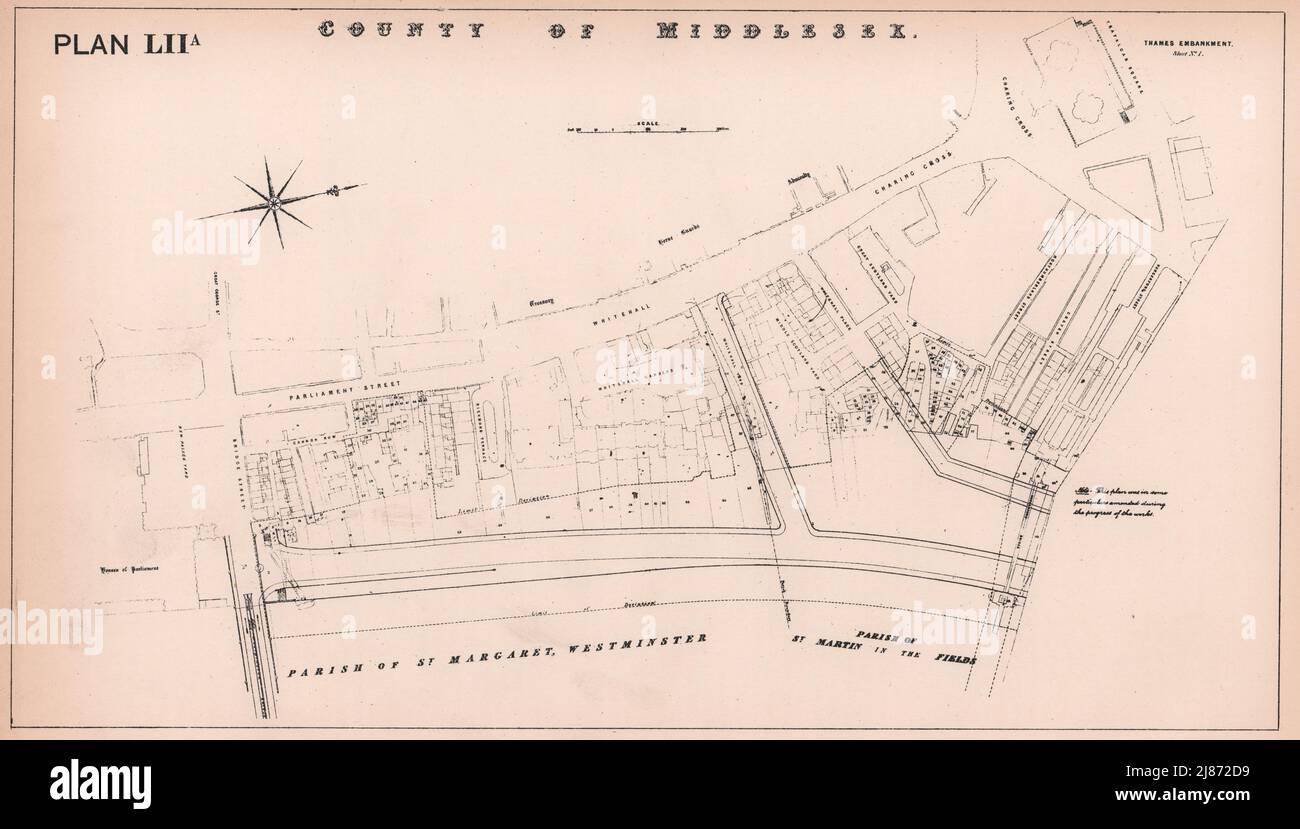 Victoria embankment london map hi-res stock photography and images - Alamy