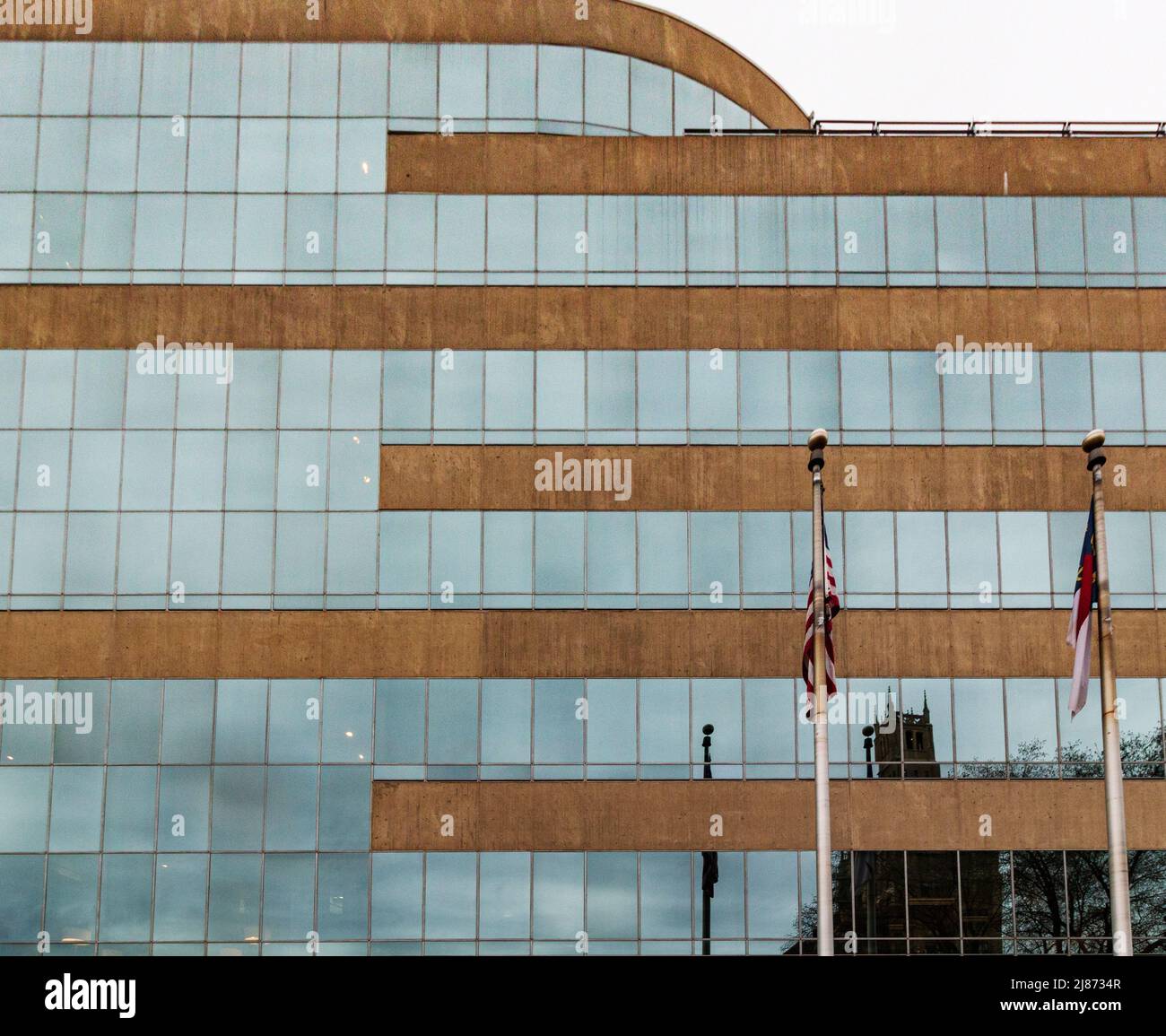 The Jackson building is reflected the I. M. Pei building in downtown ...