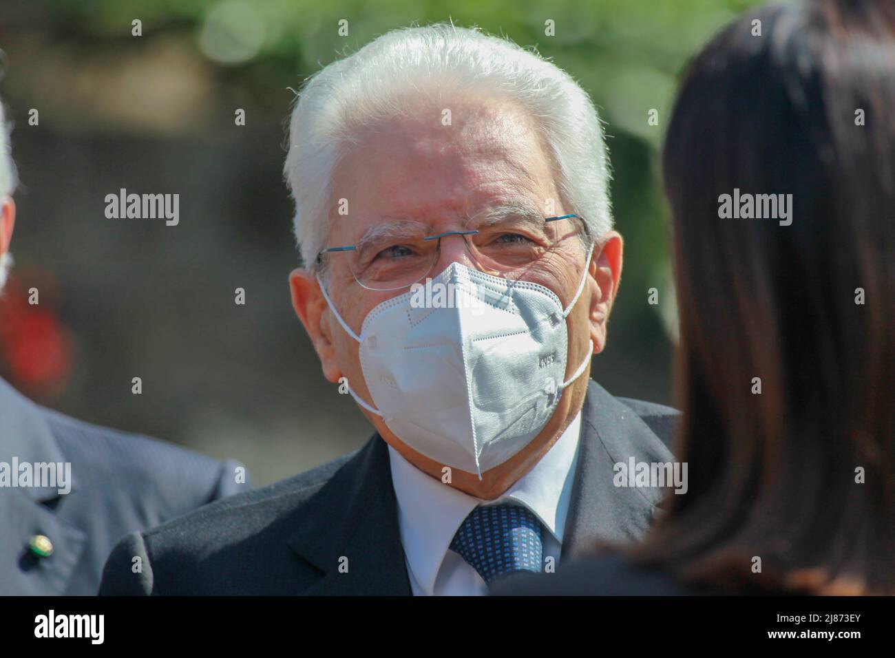 Sorrento, Italy. 13 May, 2022. President Of The Italian Republic Sergio ...