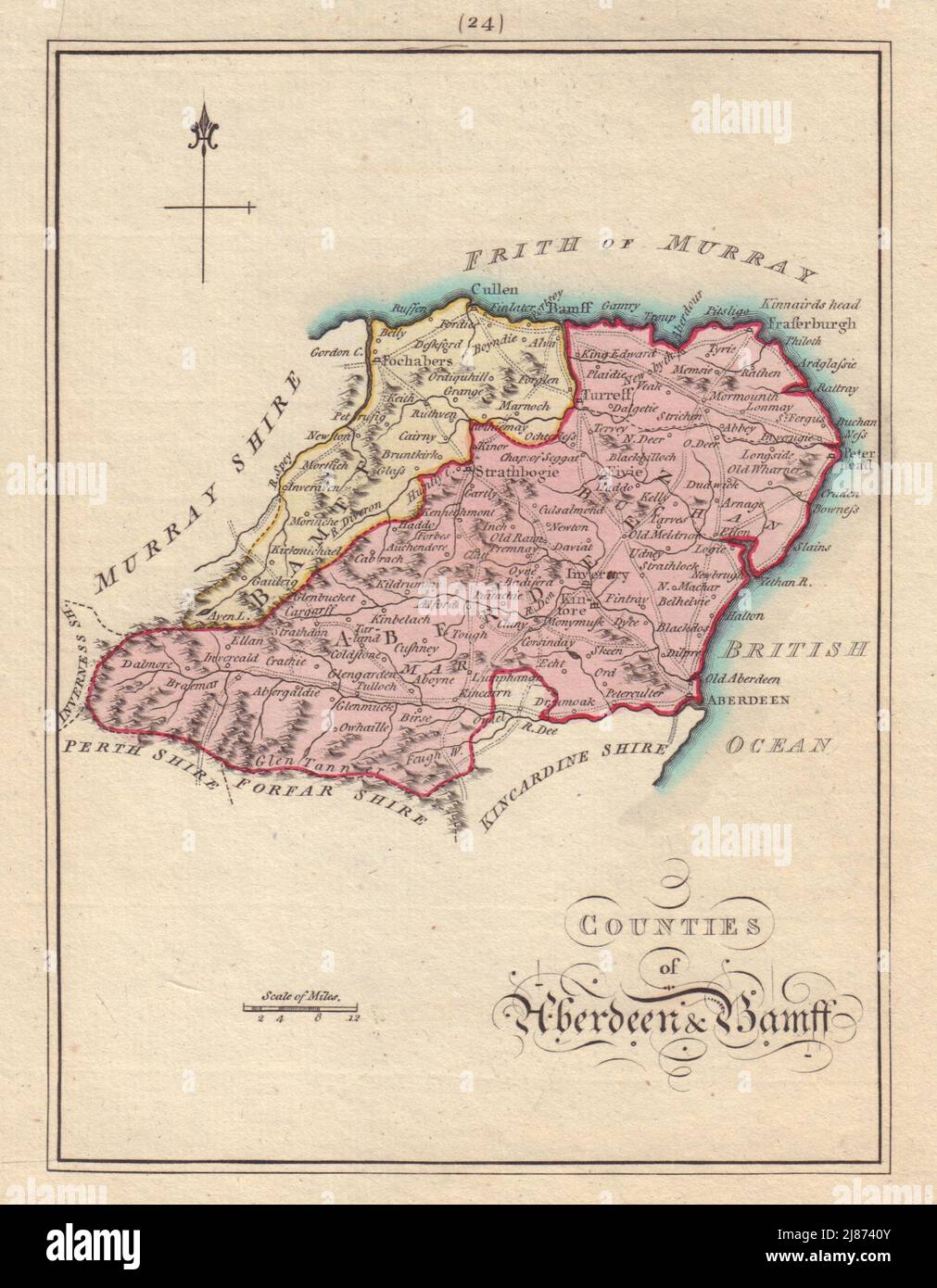 Counties of Aberdeen & Bamff. Aberdeenshire Banffshire. SAYER ARMSTRONG ...