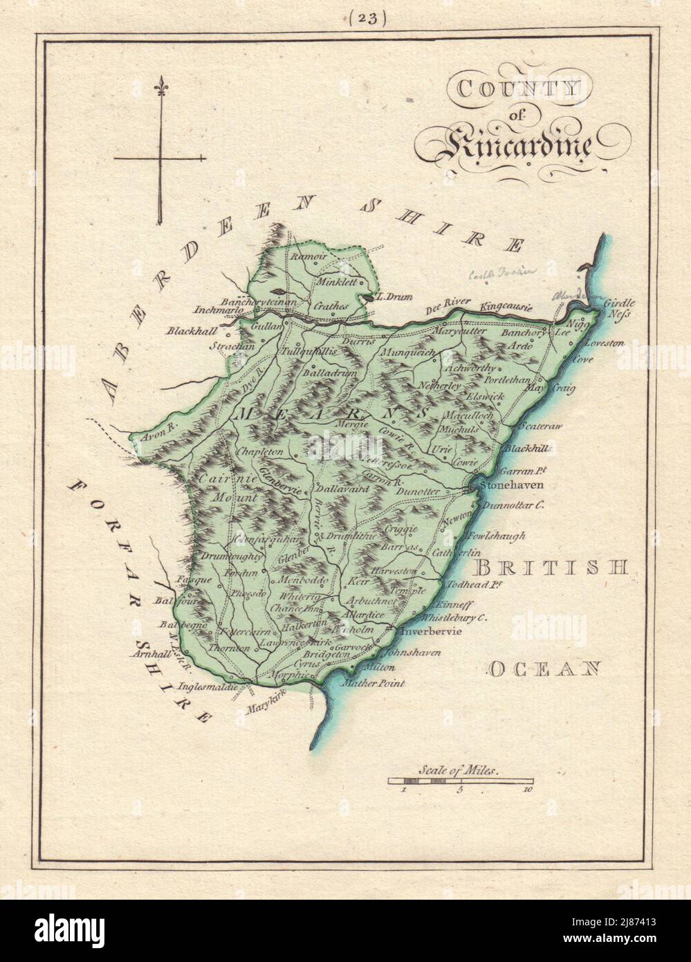 Kincardine map hi-res stock photography and images - Alamy