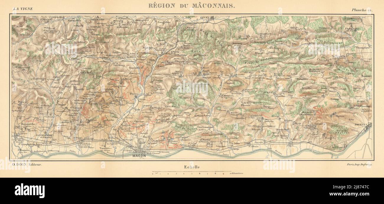 Burgundy wine region map hi-res stock photography and images - Alamy