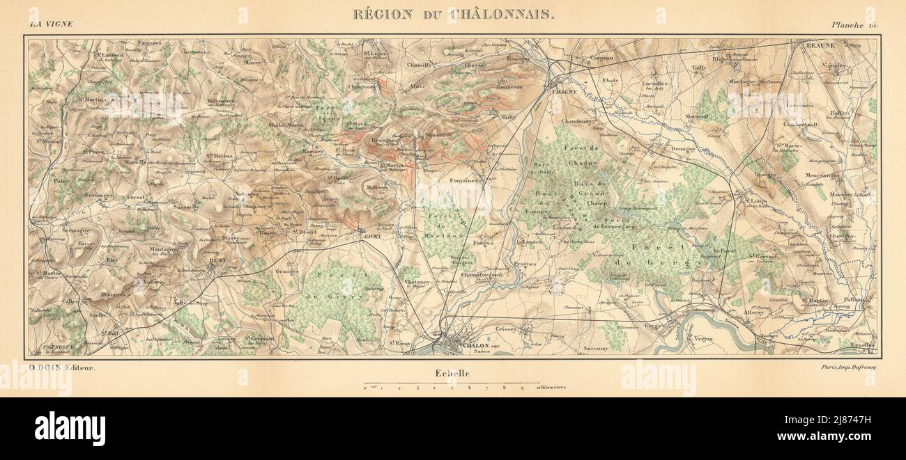 Vintage wine map of burgundy hi-res stock photography and images - Alamy
