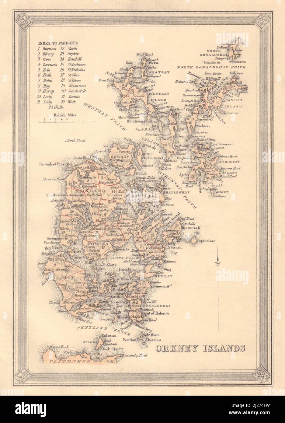 Map of the orkney islands hi-res stock photography and images - Alamy