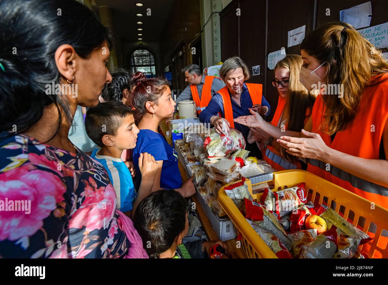 Prague, Czech Republic. 13th May, 2022. Ukrainian war refugees at the ...