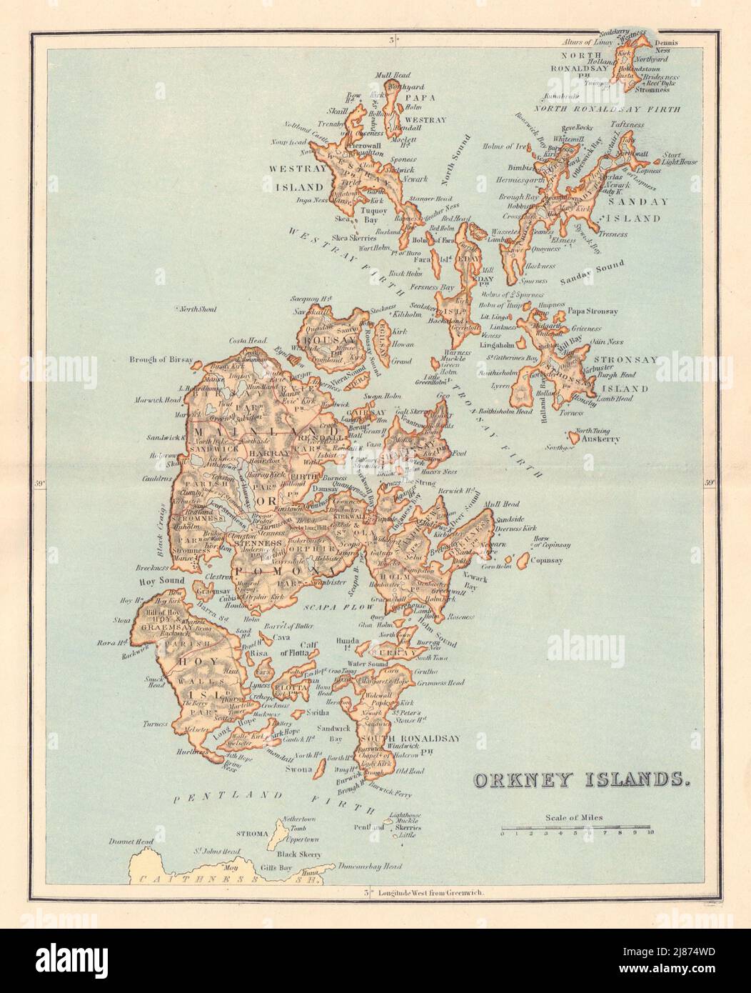Orkney islands scotland map hi-res stock photography and images - Alamy