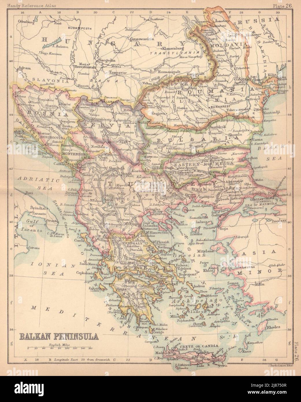 balkan peninsula greece map