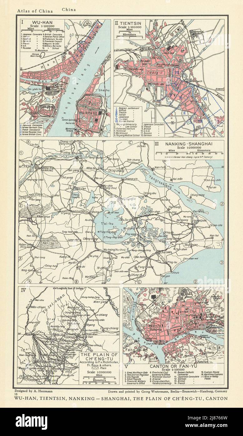 Shanghai map historical hi-res stock photography and images - Alamy