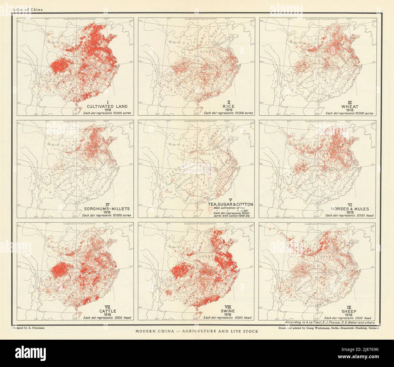 China Agriculture Livestock Rice Wheat Tea Sugar Cotton Cattle Sheep ...