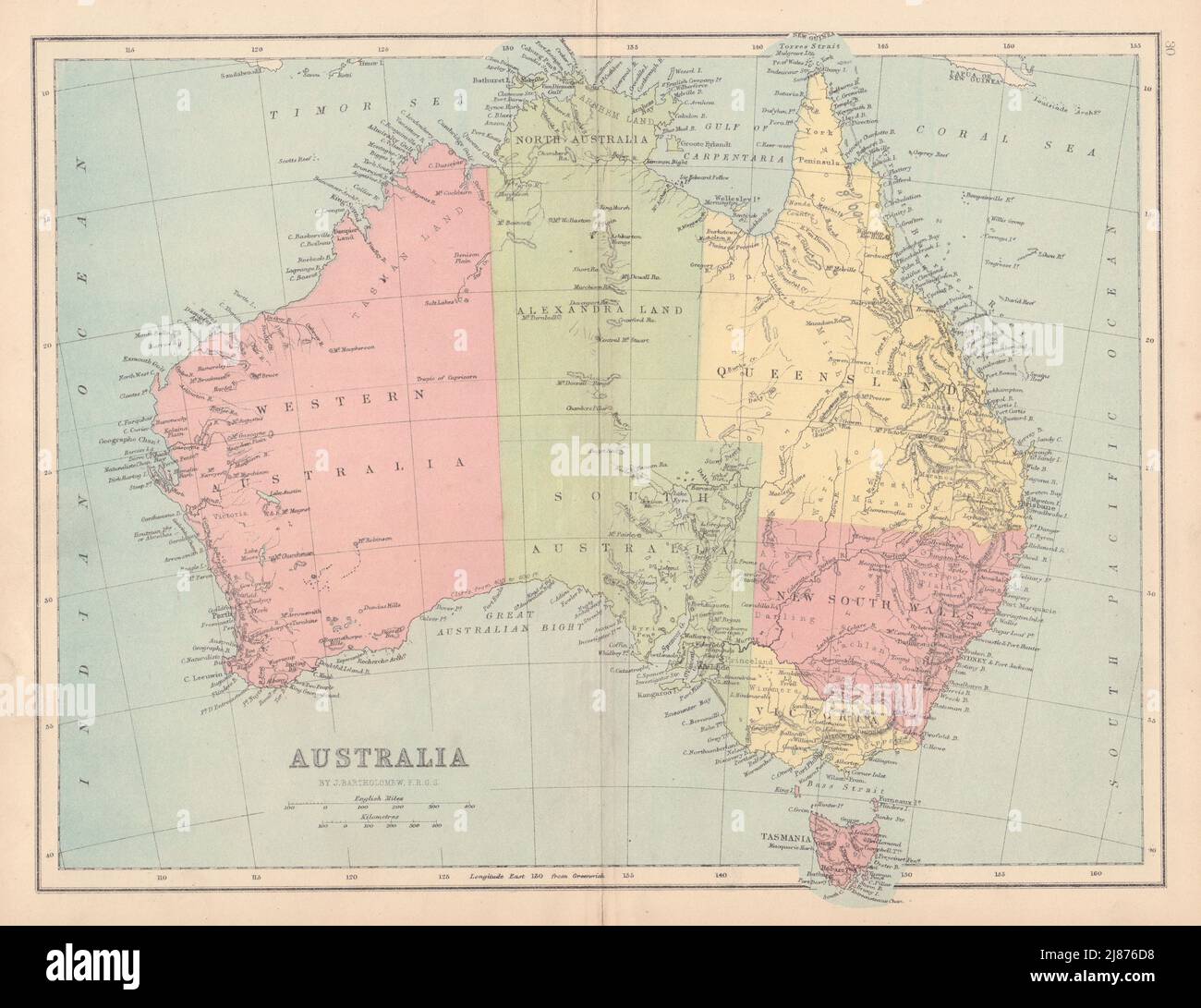 AUSTRALIA states. South Australia includes Alexandra Land / NT. COLLINS ...