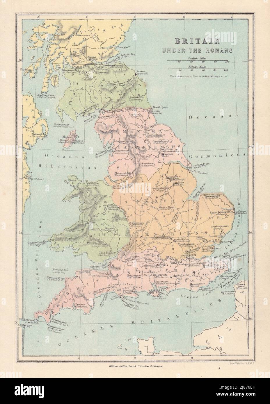 Map of roman roads and britain hi-res stock photography and images - Alamy