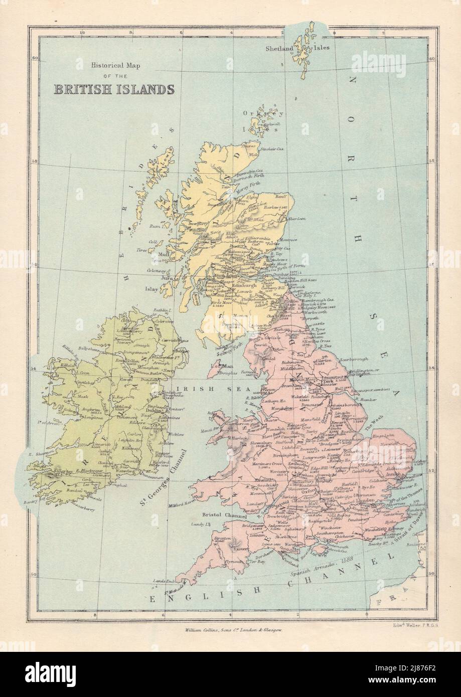 BRITISH ISLES HISTORICAL. Locations & dates of key battles. COLLINS ...