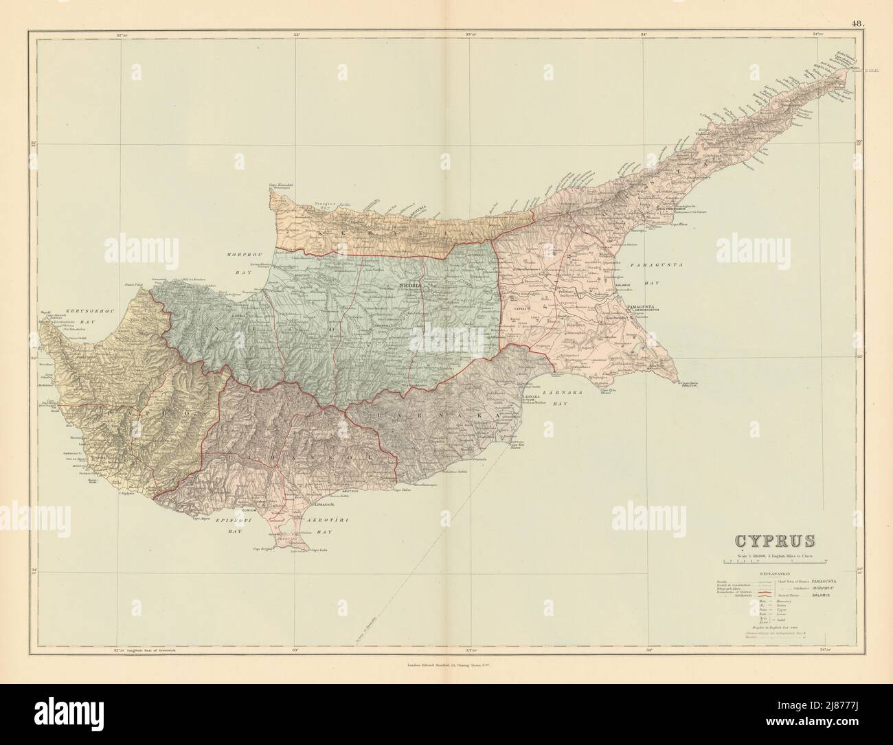 Map of cyprus hi-res stock photography and images - Alamy