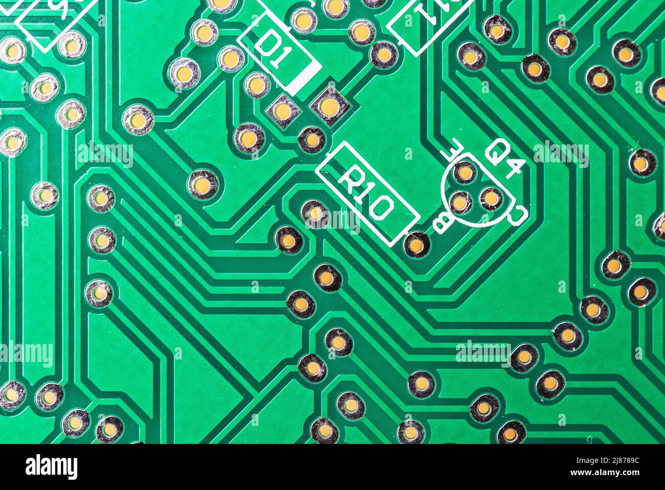 Green Computer Chip Technology close up Stock Photo - Alamy