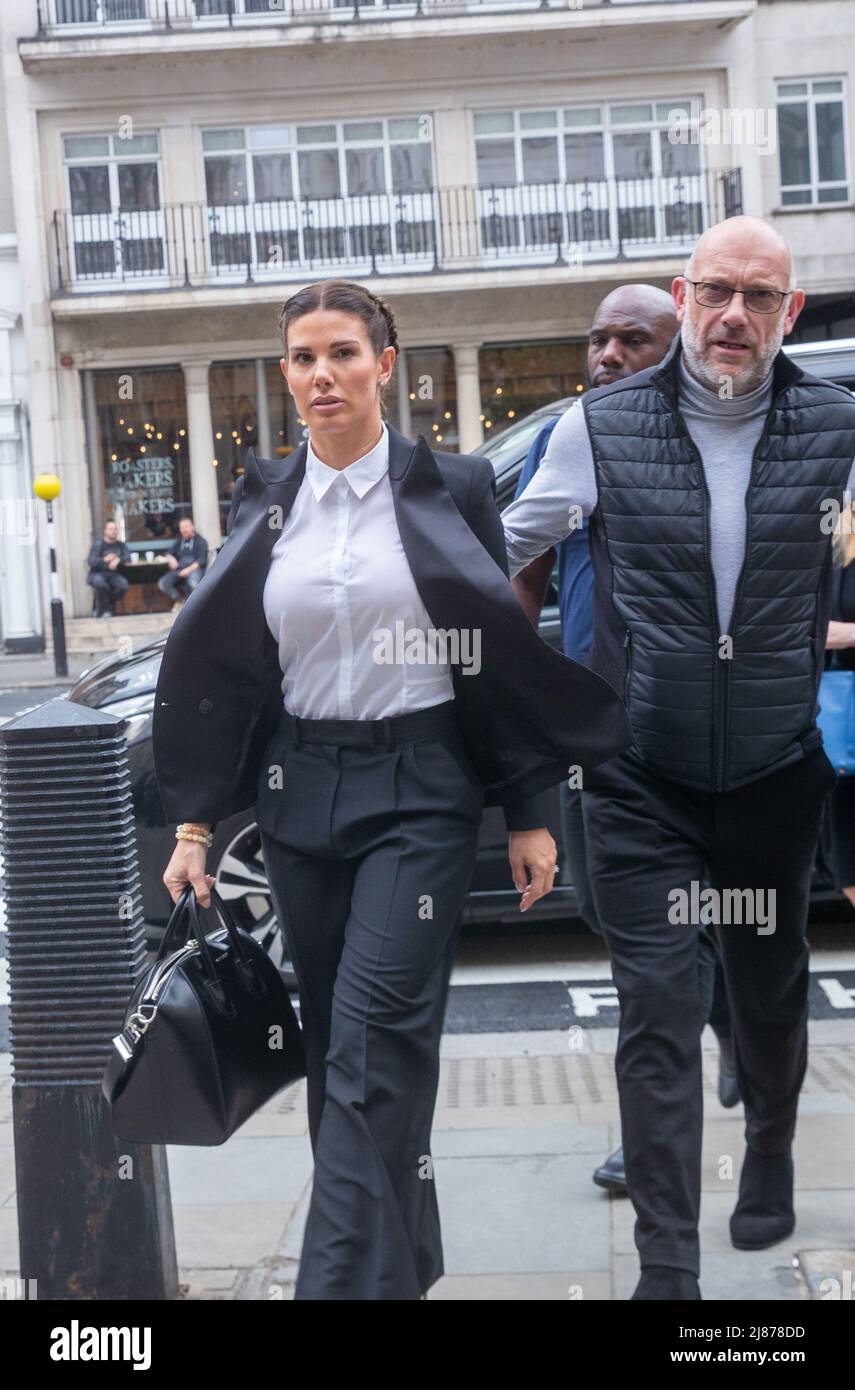 London, UK. 13th May, 2022. Rebekah Vardy arrives at The Royal Courts ...