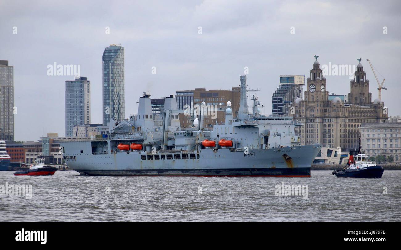 Cruise liners and Royal Navy on he Mersey Stock Photo - Alamy