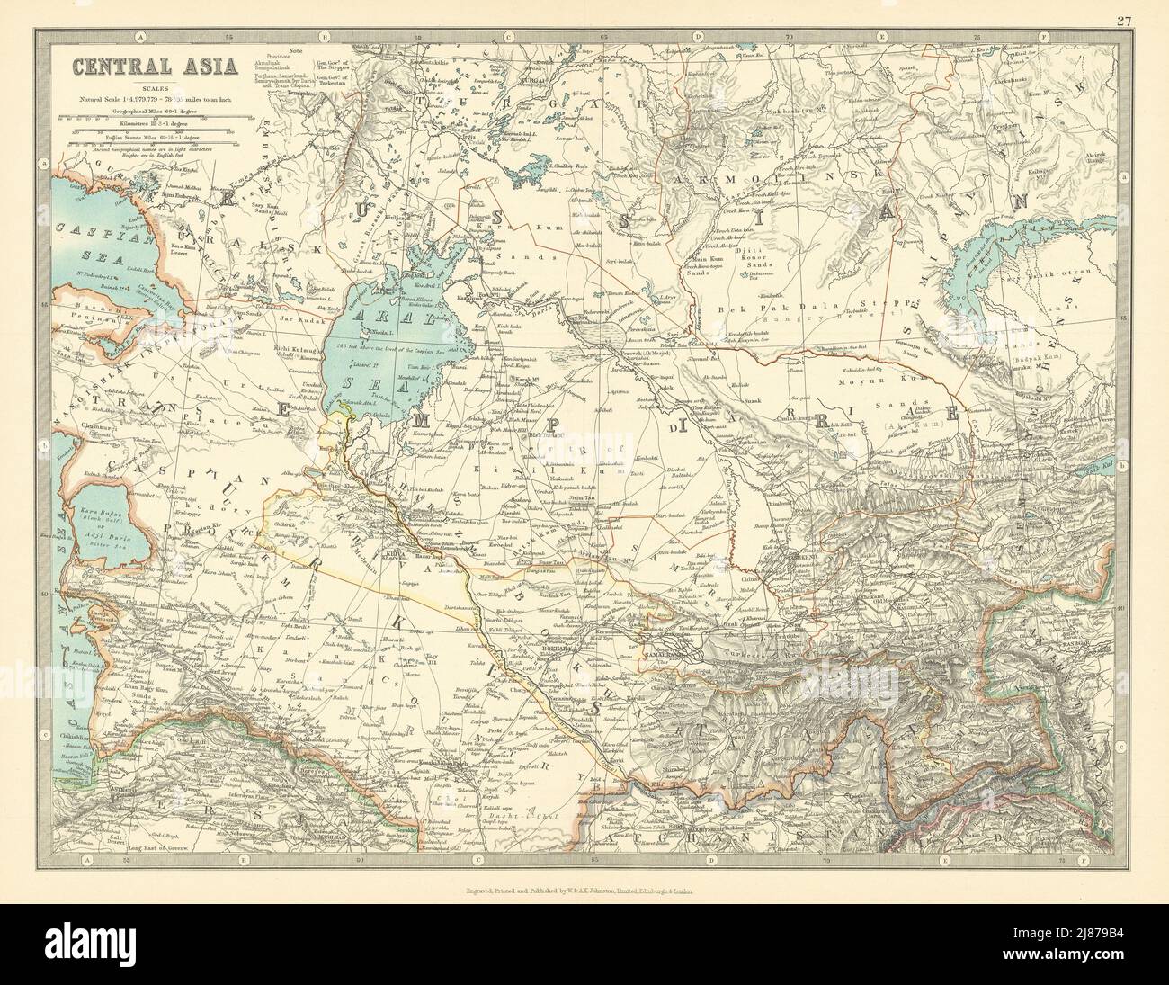 CENTRAL ASIA. Aral Sea Turkestan Khiva Bukhara Samarkand. JOHNSTON 1911 ... CENTRAL ASIA. Aral Sea Turkestan Khiva Bukhara Samarkand. JOHNSTON 1911 ...