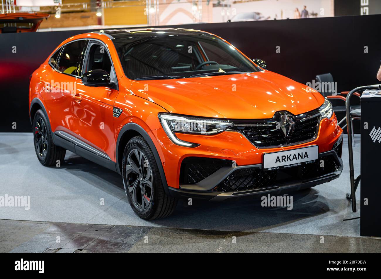 Riga, Latvia, April 29, 2022: New Renault Arkana coupe crossover ...