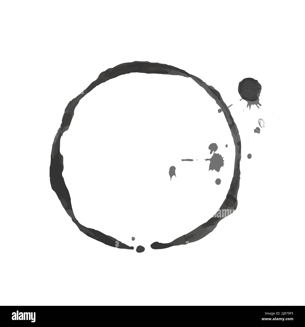 Black round ink spot Stock Vector Image & Art - Alamy