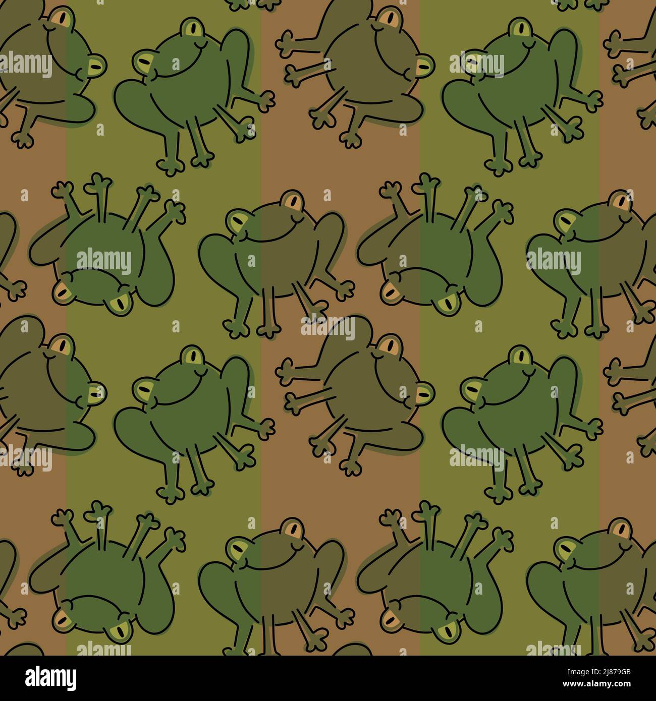 Kids seamless little frogs pattern for fabrics and textiles and ...