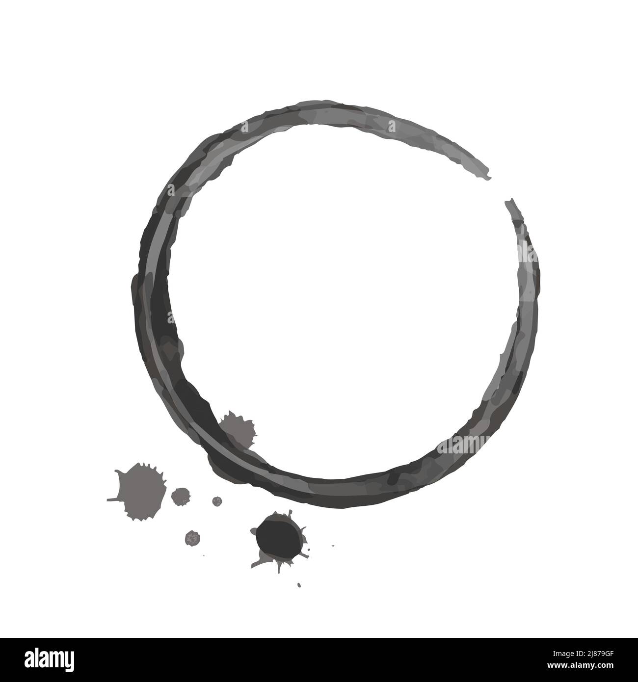 Round shaped ink stain on white Stock Vector Image & Art - Alamy