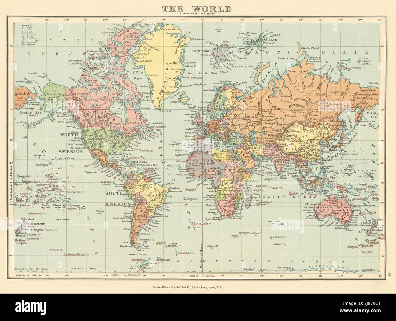 Old map of british empire hi-res stock photography and images - Alamy