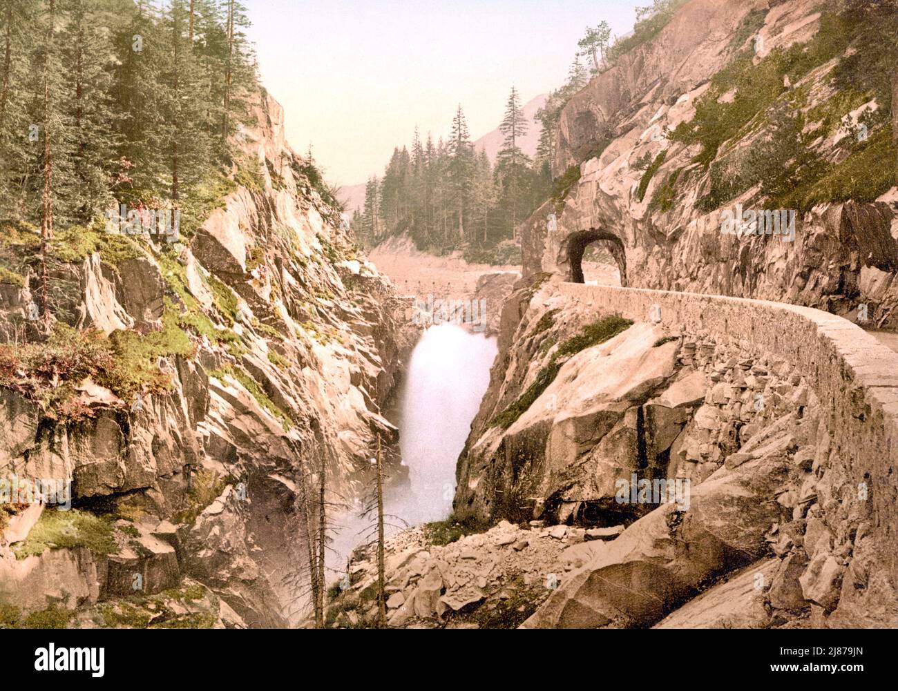 Handeggfall, Grimsel Pass, Guttannen, Bernese Alps, Bern, Switzerland ...