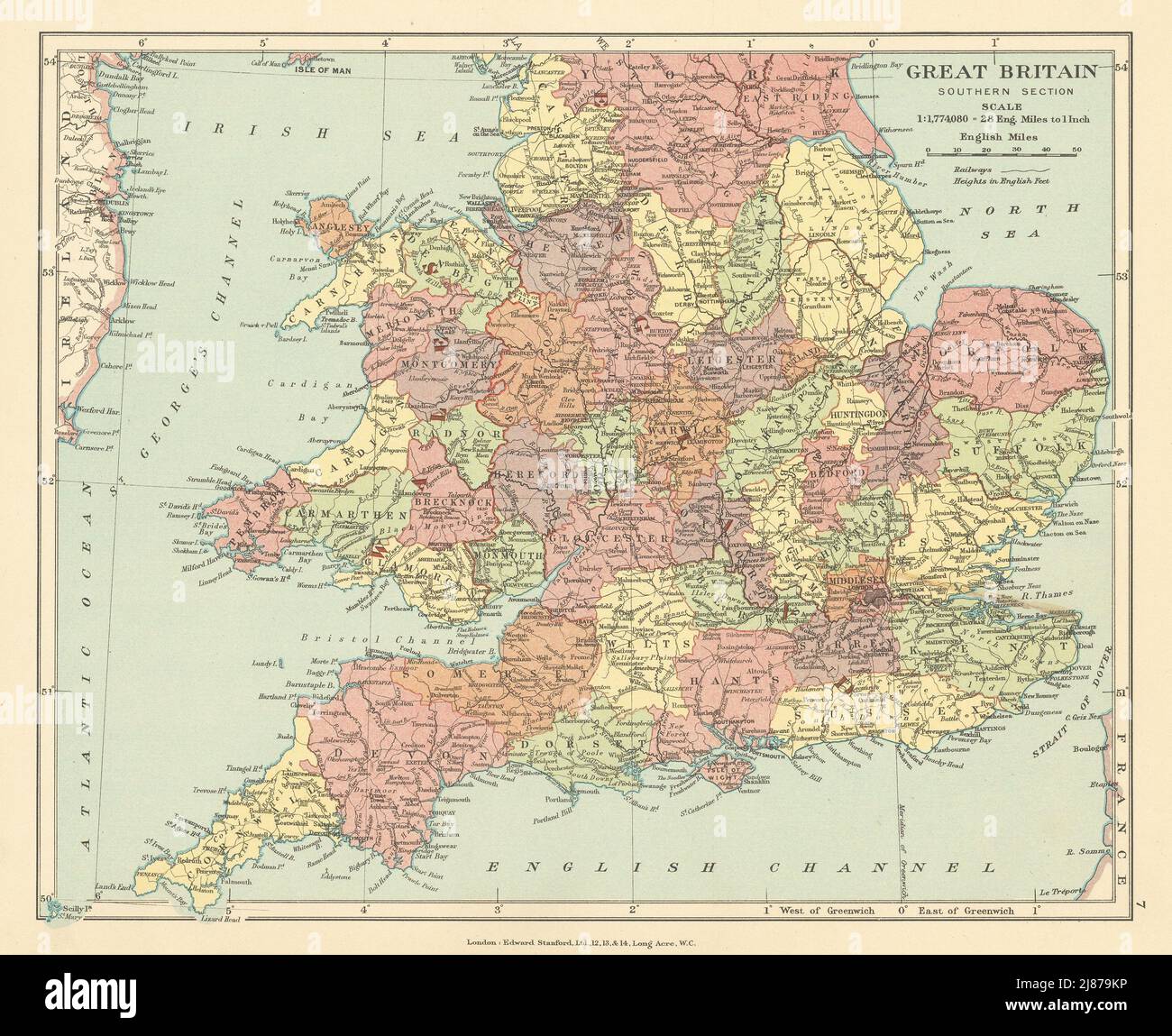 Great britain map counties hi-res stock photography and images - Alamy