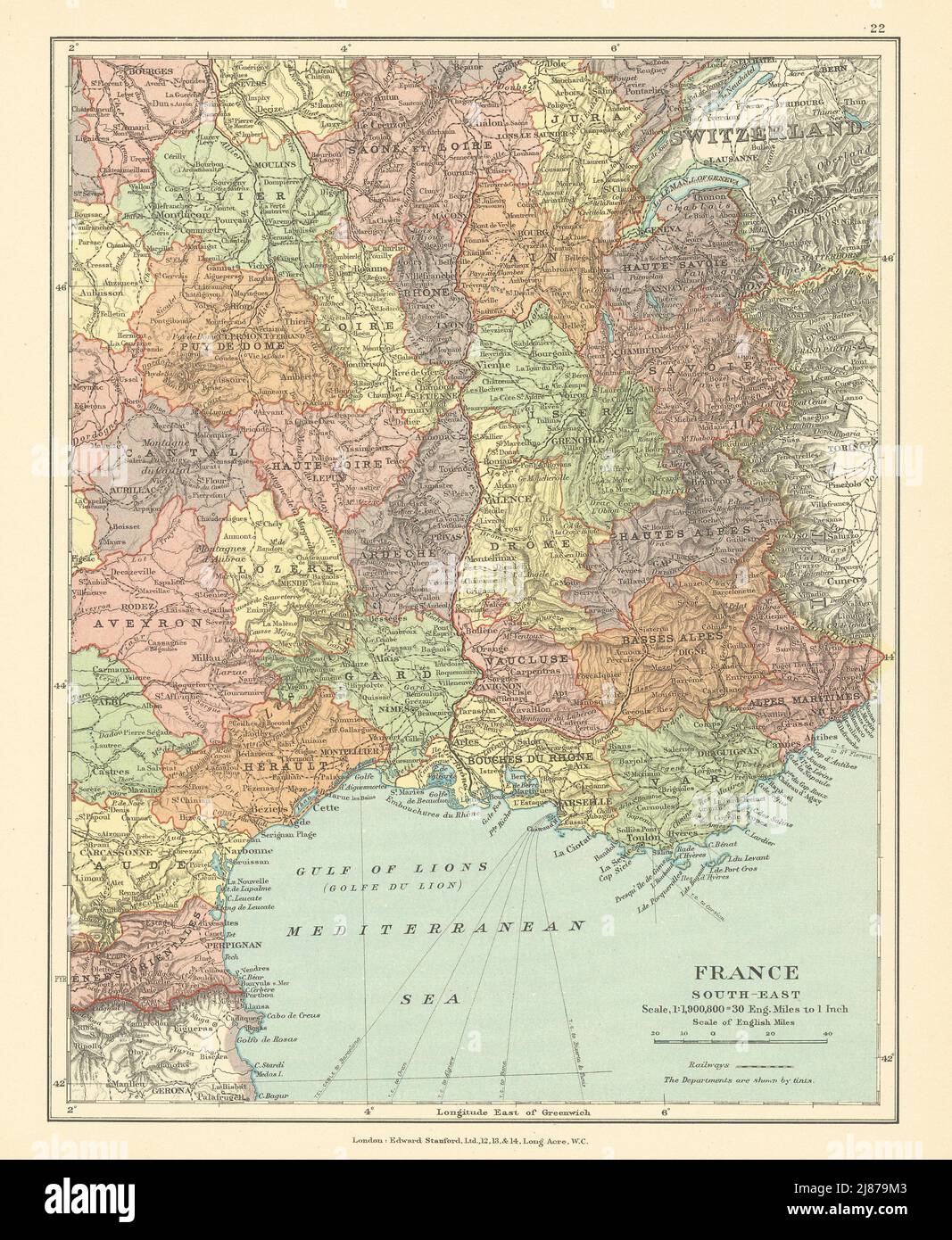 Map of languedoc hi-res stock photography and images - Alamy