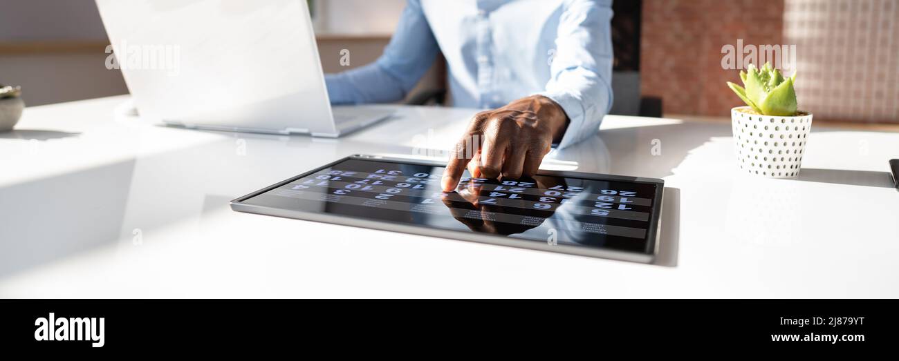 Appointment Schedule Planner And Date Calendar On Tablet Computer Stock ...