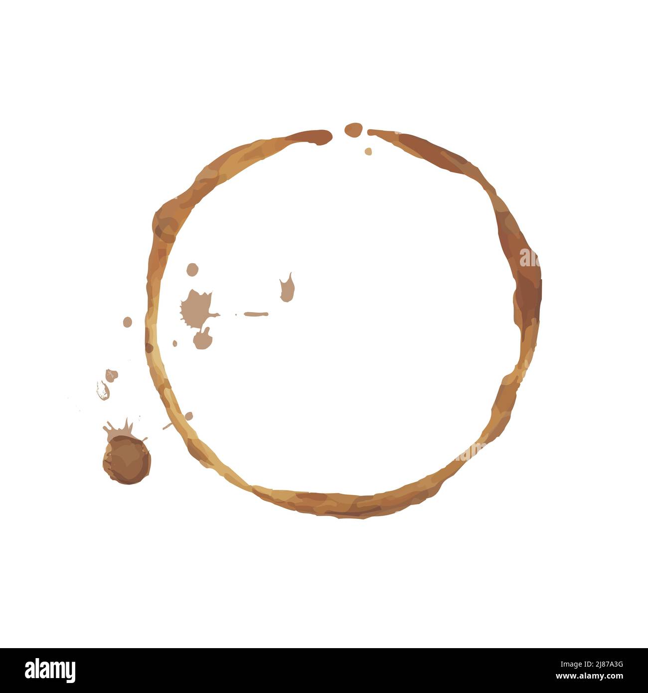 Round shaped cup stain on white Stock Vector Image & Art - Alamy