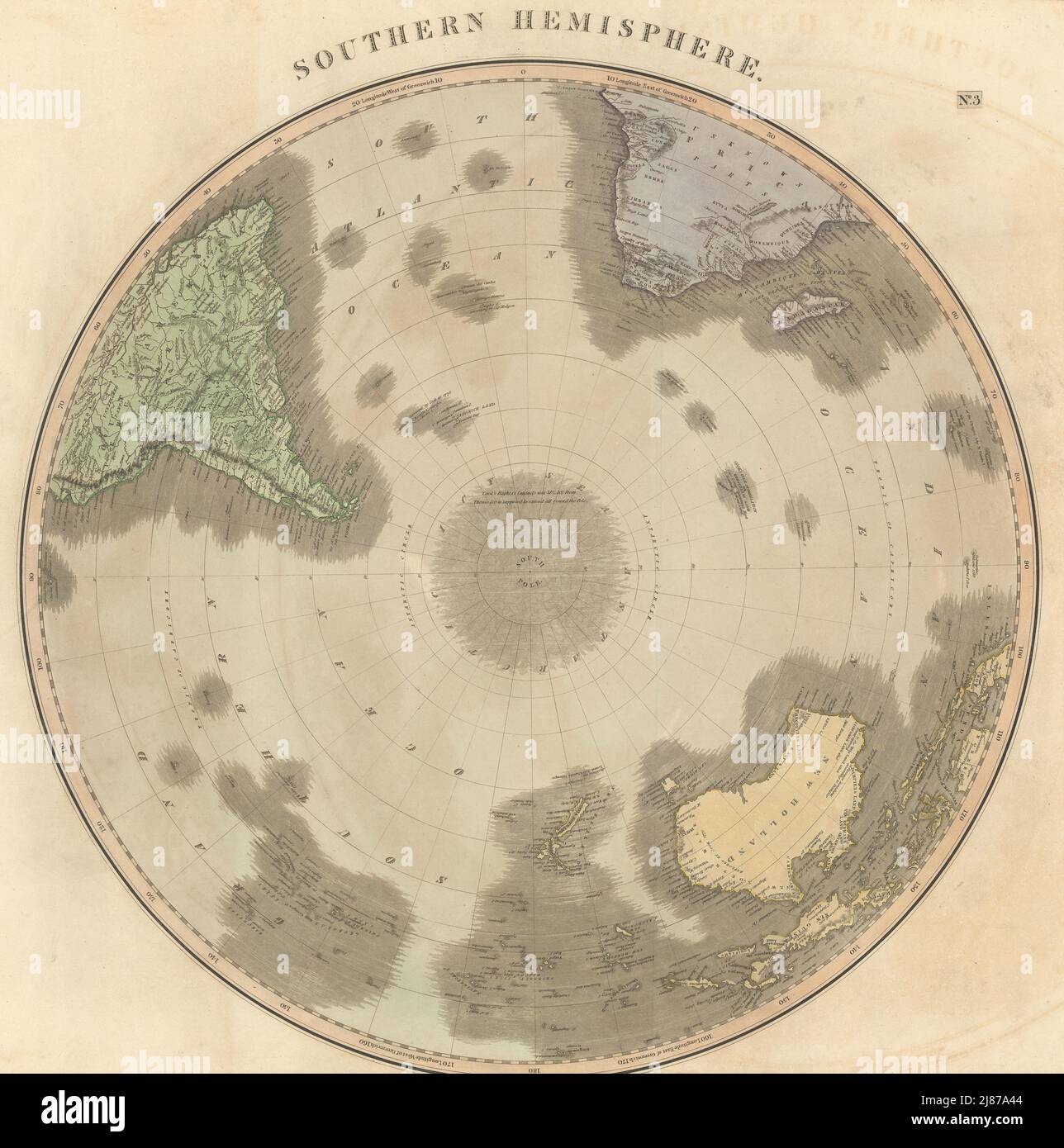 "Southern hemisphere" Antarctic Australia South America/Africa. THOMSON ...