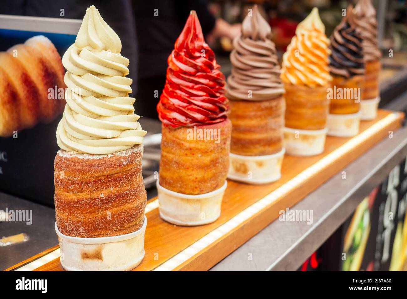 Trdelnik ice cream hi-res stock photography and images - Alamy