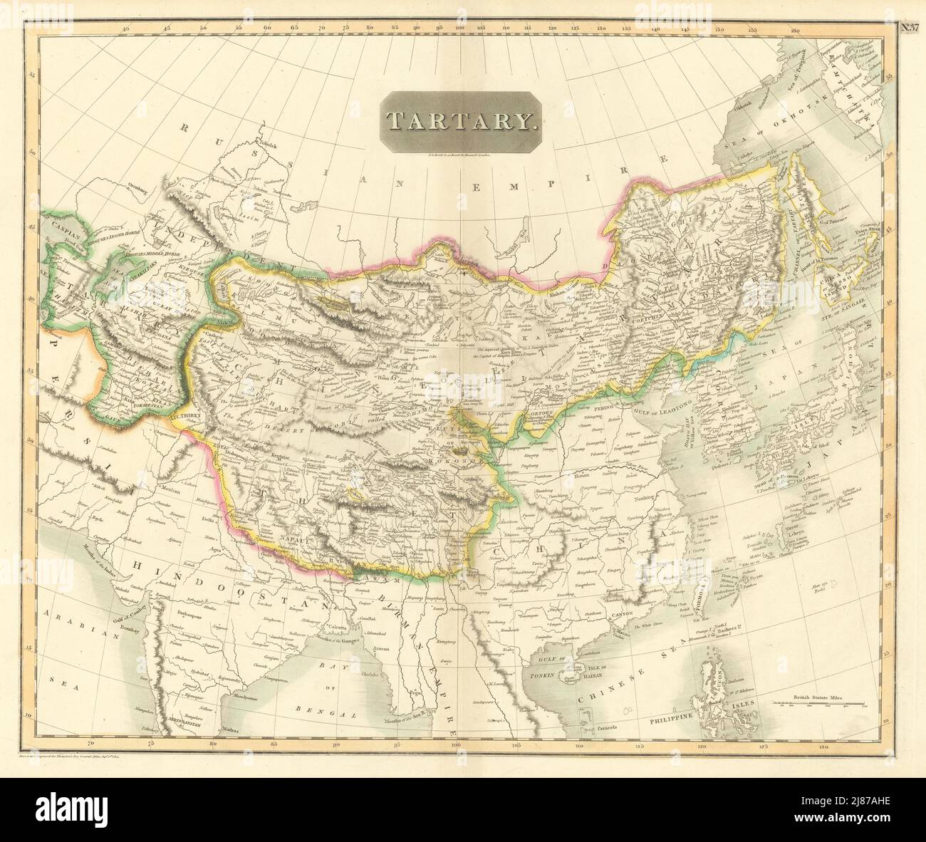 Independent & Chinese "Tartary". Central Asia Tibet Silk Road. THOMSON ...