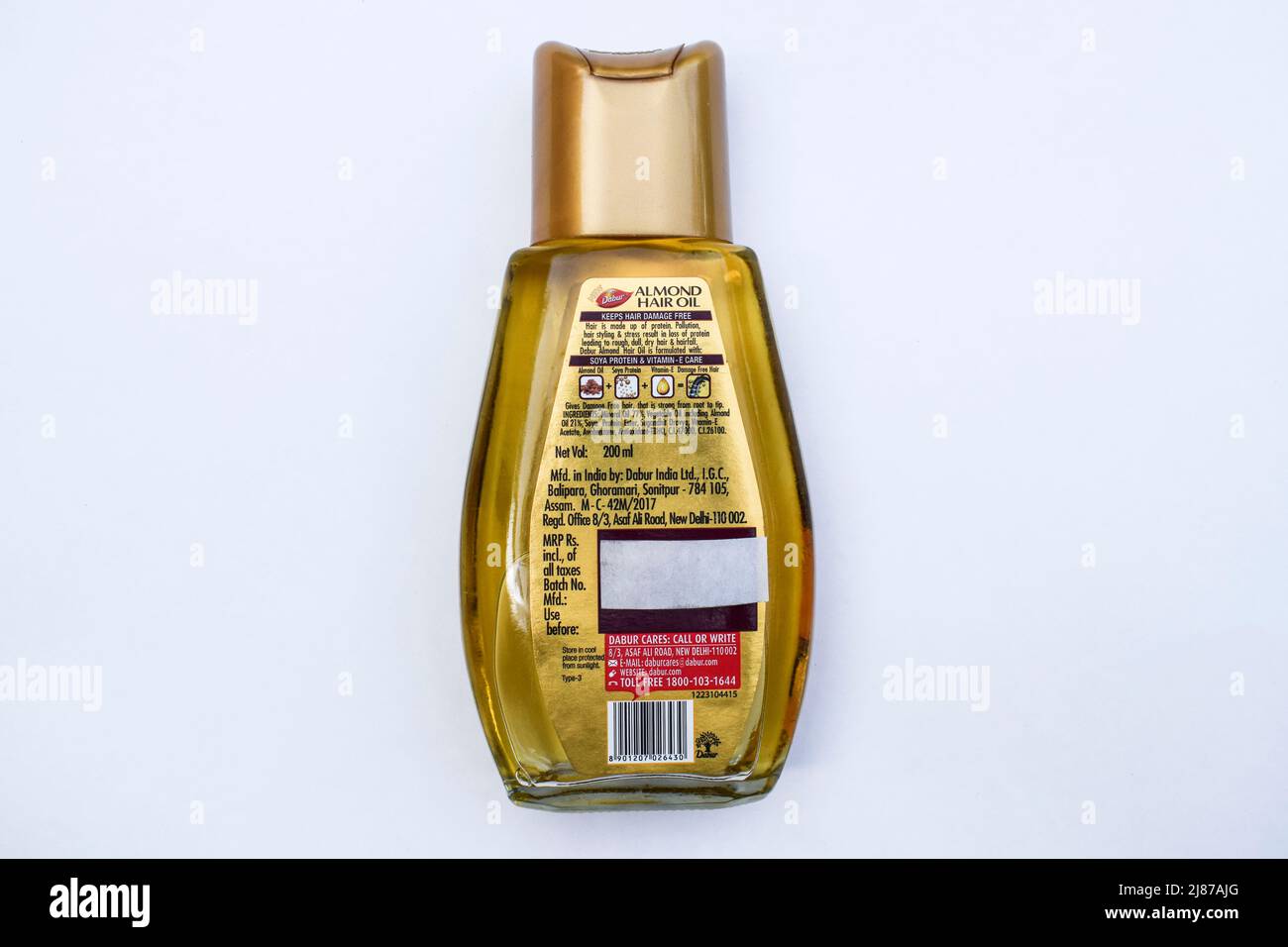 Dabur Almond oil Hair oil in bottle for damage free hair of 200 ml ...