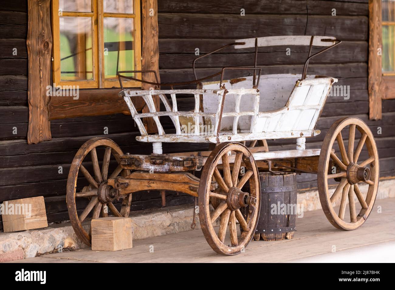 Empty wagon stands on hi-res stock photography and images - Alamy