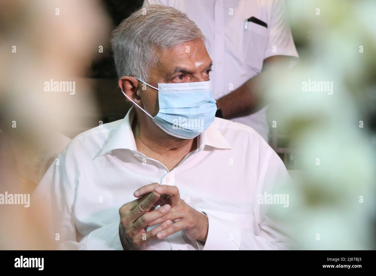 Colombo, Sri Lanka. 12th May, 2022. Sri Lanka's former Prime Minister and United National Party ...