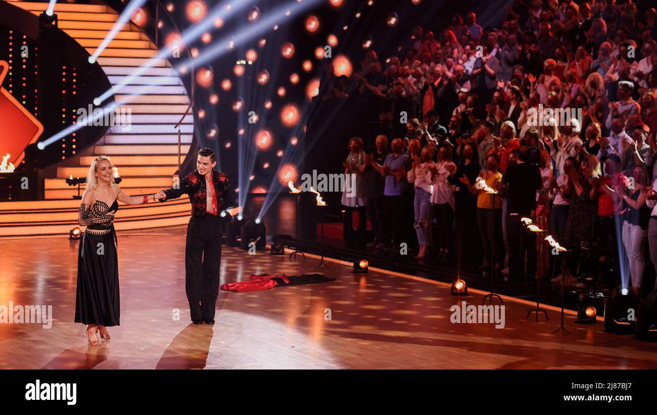 Cologne, Germany. 13th May, 2022. Janin Ullmann, actress, and Zsolt ...