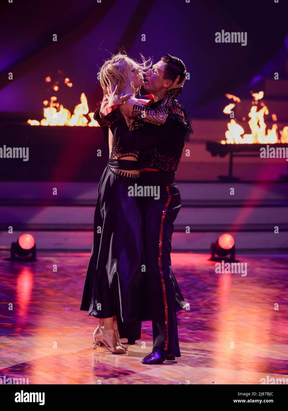 Cologne, Germany. 13th May, 2022. Janin Ullmann, actress, and Zsolt ...